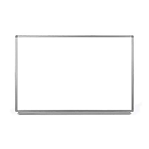Luxor Home Office School Wall-Mounted Magnetic Dry Erase Whiteboard with Aluminum Frame - 36"W x 24"H