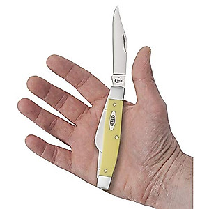 Case WR XX Pocket Knife Yellow Synthetic Large Stockman Item #203 - (3375 CS) - Length Closed: 4 1/4 Inches