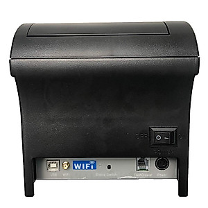 NETUM 80mm Thermal Receipt Printer, WiFi POS Printer with Auto Cutter, USB Serial Ethernet LAN Port Support Cash Drawer ESC/POS