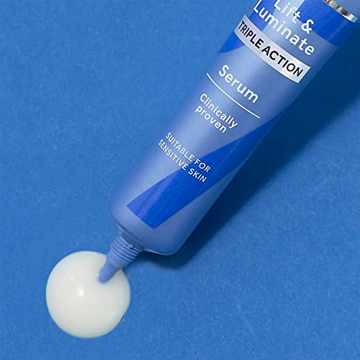 No7 Lift & Luminate Triple Action Face Serum - Collagen Peptide Anti Wrinkle Serum + Brightening Emblica & Vitamin C Face Serum + Pro Retinol Skin Firming Hyaluronic Acid & Hibiscus (50ml)