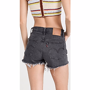 Levi's Women's Premium 501 Original, Cabo Rise Short-Black, 30
