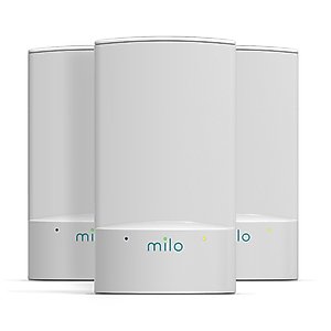 milo 2.0 Three-Pack WiFi Range Extenders - Whole Home Distributed WiFi, BaseLink Network Technology, Hybrid Mesh Technology, Increase WiFi Coverage Area up to 3,750 Sq. Ft.