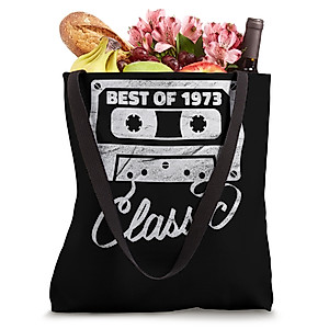 Vintage 1973 Limited Edition Cassette Tape 50th Birthday Tote Bag