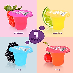 Mr. Joy Soft Italian Ices -Ships Non Frozen Assorted Flavors Mini Cool Cups Variety Pack (40 x 1.34oz) - Freeze & Enjoy - 40 Pantry-safe Mini Italian Ices Dessert Cups (1 Box (40 Cups))