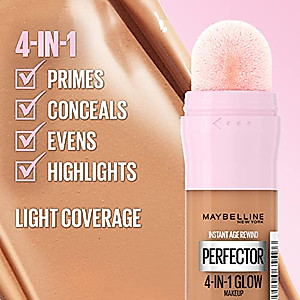 Maybelline New York Instant Age Rewind Instant Perfector 4-In-1 Glow Makeup, Medium/Deep Warm