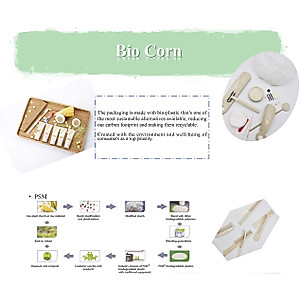 BIO CORN Travel Size Shampoo and Conditioner 2 in 1, Hotel Toiletries Bulk (200 Pack, 1.1oz/30ml) ，Degradable Tube -Cornstarch Material