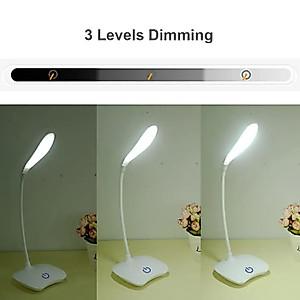 ZABEES Desktop Desk Lamp Led USB Rechargeable Student Reading Lamp Lighting Eye Protection Room Night Light Bedroom Bedside