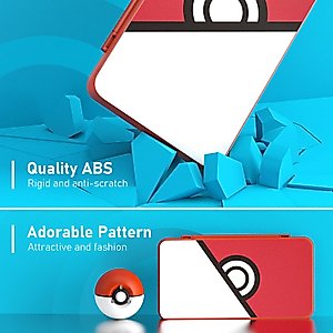 TiMOVO 24 Game Card Case for Nintendo Switch OLED 2021/Switch/Switch lite, 24 Game Holder Cartridge Case for Switch Game Cards and 24 SD Cards, Compact & Portable Game Storage Case Box, Pokeball