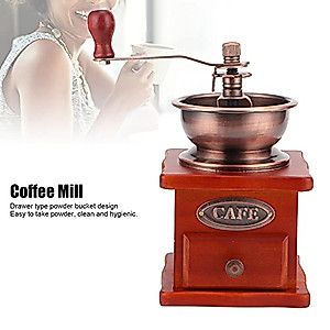 QANYEGN Coffee Grinder, Washable Mini Hand Crank Coffee Bean Grinding, Manual Grinder Machine for Home Office