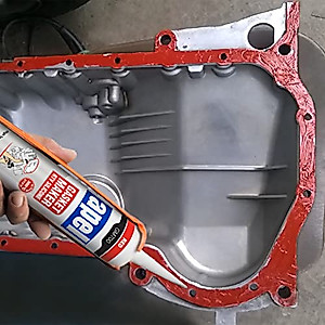 apel High Performance RTV High-Temp Silicone Gasket Maker and Sealant Heat Resistant from 104ºF to 572ºF Red, 10.2 oz.