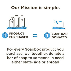 Soapbox Body Wash, Sea Minerals & Blue Iris - Moisturizing Body Wash Cleanser w/Aloe Vera & Shea Butter | Paraben & Gluten Free, Silicone & Cruelty Free & Vegan Body Wash, 16oz Bottles (Pack of 3)