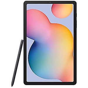 Samsung Galaxy Tab S6 Lite w/S Pen (64GB, 4GB) 10.4’’, Face Unlock, Octa-Core Exynos 9610, 7040mAh Battery Wi-Fi Tablet SM-P610 - US Model (Book Cover + 64GB SD Bundle, Oxford Gray) (Renewed)