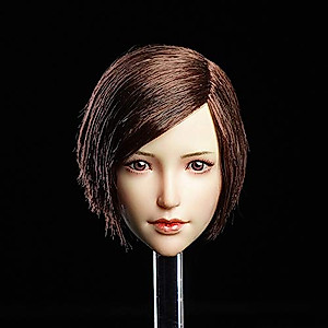 HiPlay 1/6 Scale Female Figure Head Sculpt, Beuty Charming Girl Doll Head for 12" Action Figure Phicen, TBLeague DH043 (B)