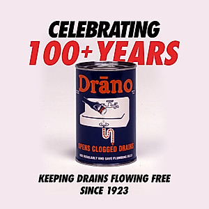 Drano Max Gel Drain Clog Remover and Cleaner for Shower or Sink Drains, Unclogs and Removes Hair, Soap Scum, Blockages, 80 oz