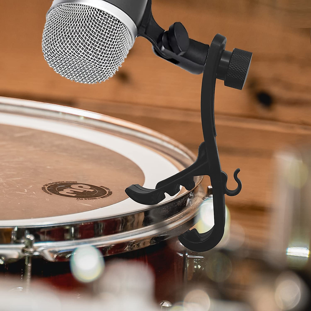 Boseen Shockproof Drum Rim Microphone Clip for Microphone Clamps Holder with Groove Gear(Pack of 4)