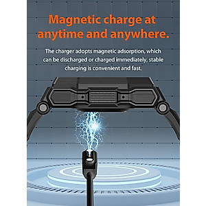 Smart Watches for Men Activity Fitness Tracker with Bluetooth Call Heart Rate Blood Pressure Blood Oxygen Sleep Monitor IP67 Waterproof 1.54" Touch Screen Smart Watch for iOS Android (Black)