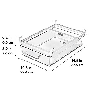 OXO Good Grips Fridge Undershelf Drawer 14 in - for Deli Meat, Cheese, Produce and More