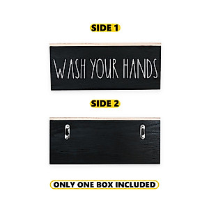 Paper Towel Dispenser, Farmhouse Paper Towel Holder with Lid for Bathroom Kichen Home Commercial, Wall Mount or Countertop for Multifold, C Fold, Z fold, Trifold Hand Towels (Black)