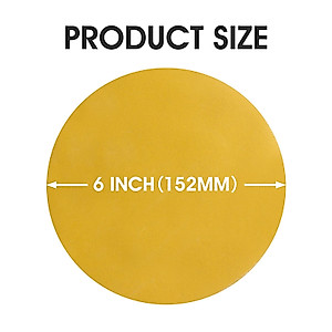 Shawya 100 PCS 6 Inch PSA Sanding Discs 320 Grit Sticky-Back Sandpaper Roll Adhesive Backed Sandpaper for DA Sander Self Stick Round Automotive Sandpaper