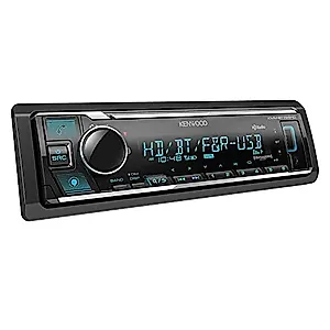 Kenwood KMM-BT728HD Bluetooth Digital Media Receiver Supports Amazon Alexa