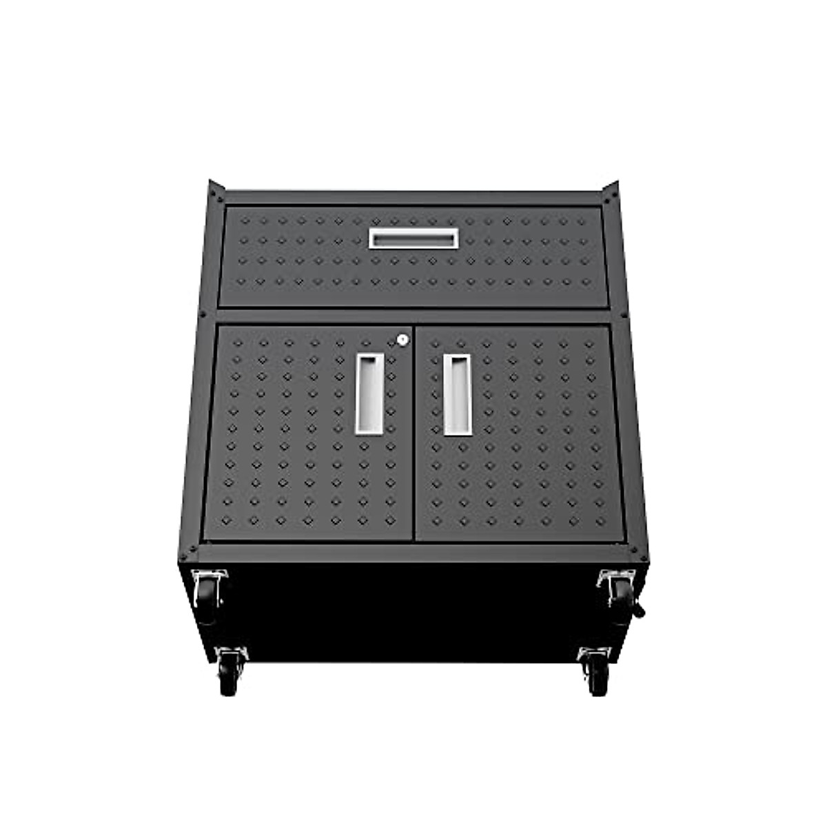 Manhattan Comfort Fortress Storage Units, Charcoal Gray