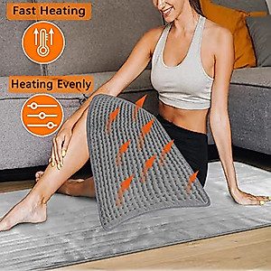 Cestbin Extra Large Heating Pad - 20"x 40" Electric Heating Pad for Back Pain Relief, 10 Heat Settings Heating Pads for Cramps, Auto Shut Off, King Hot Heated Soft Moist Heat Pad for Neck Shoulders