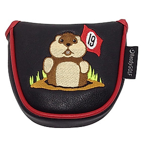 ReadyGOLF 19th Hole Gopher Embroidered Putter Cover Mallet