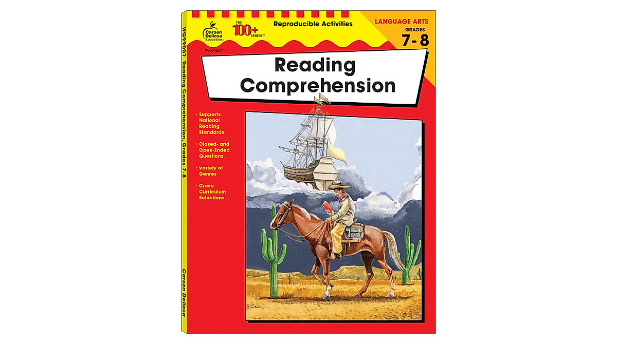 Reading Comprehension Workbook for Grades 7-8 | Carson Dellosa