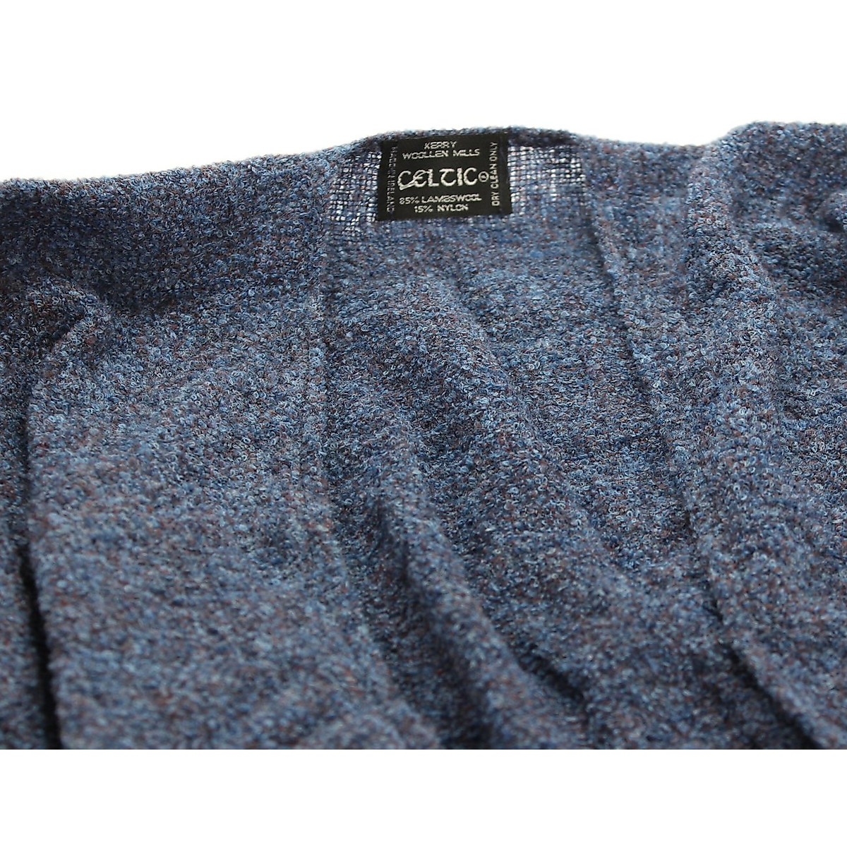 Biddy Murphy Irish 100% Soft Lambswool Pashmina Shawl & Wrap for Women, Mountain Blue