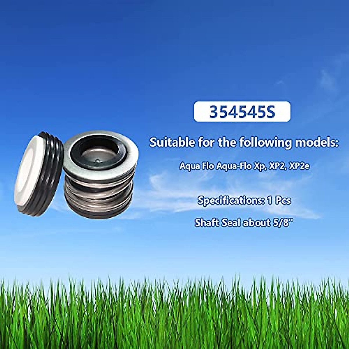 354545S Shaft Seal Replacement For Pentair SuperFlo, WaterFall and OptiFlo XP XP2 XP2E (1/Pack)