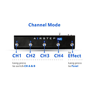 XSONIC Airstep Kat Edition KATANA MkII & I Footswitch with 5 Footswitches, 2 Control Modes(Change Presets, Toggle Effects), 300H Playtime, Modify Amp sound with BTS App for iOS and Android, Wirelessly
