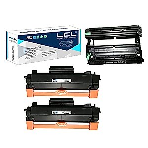 LCL Compatible Toner Cartridge Replacement for Brother TN760 TN-760 TN730 TN-730 3000 Pages DR730 DR-730 12000 Pages HL-L2350DW HL-L2390DW HL-L2395DW HL-L2370DW HL-L2310D HL-L2357 (3Pack 2Toner+1Drum
