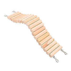 Balacoo 4pcs Hamster Log Ladder Pet Guinea Pig Toys Chew Toys Wooden Hamster Toy Ladder Toy Hamster Tunnel Chinchilla Toys Toys Wooden Toys Hamster Ladder Bridge Rabbit The