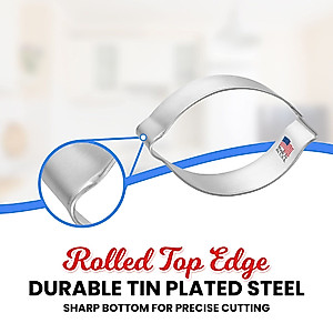 Lemon Cookie Cutter 2.75 Inch - Made in the USA – Foose Cookie Cutters Tin Plated Steel Lemon Cookie Mold