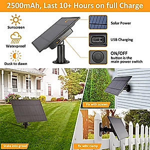 WENFENG Solar Outdoor String Lights, 3 Colors Patio String Light with 27FT Waterproof String, S14 Bulbs, Dimmable LED Solar String Lights for Patio