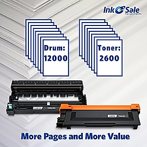 INK E-SALE Compatible TN660 Toner Cartridge and DR630 Drum Set Replacement (1D+3T) for Brother MFC-L2700DW HL-L2340DW HL-L2300D HL-L2380DW DCP-L2540DW DCP-L2520DW MFC-L2740DW MFC-L2720DW Printer