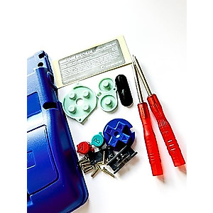 JMXLDS Replacement Full Housing Shell Case Cover Pack with Screwdriver Buttons for Game boy Color GBC Repair Part-Yellow&Blue.