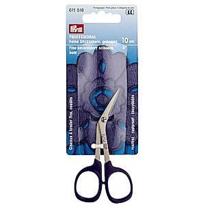 Prym 4" Professional Curved Embroidery Scissors, Purple, 10cm/3.94"