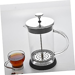 SHOWERORO 1pc Filter Teapot Manual Espresso Machines Manual Coffee Appliance Fashion Coffee Pot Stainless Tea Kettle Tea Strainer Coffee Maker Coffee Machine Heat Resistant Coffee Pot Black