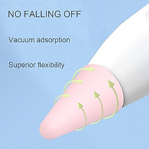 SIXFU 30 PCS Paper Feel Silence Covers for Apple Pencil Tips, Rubber Silicone Protectors for iPad Pencil 2nd Generation/1st Gen Apple iPencil Replacement Nib Case(Pink)