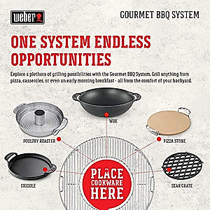 Weber Gourmet BBQ System Griddle, Schwarz 15.00 x 15.00 x 2.00 Inches