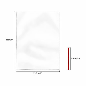 100PCS Cellophane Bags 6x9 inches, Clear Treat Bags with 4’’ Twist Ties, Plastic Cello Bags - 1.4 mils Thick OPP Rice Crispy Bags for Gift Goodie Favor Candy Cake Pop Birthday Party Cookies (6’’ x 9’’)