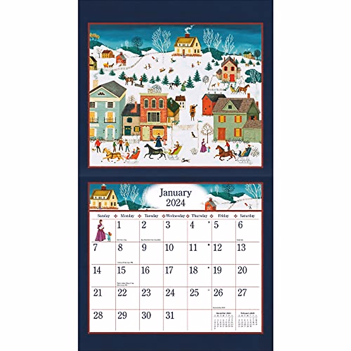 LANG Linda Nelson Stocks 2024 Wall Calendar (24991001924) Multi