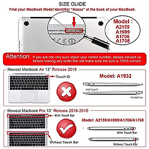 iCasso Compatible with MacBook Pro 13 inch Case 2022 2021-2016 Release A2338M2/M1/A2251/A2289/A2159/A1706/A1708, Plastic Hard Shell Case with 5 Rows Keyboard Cover for MacBook Pro 13" - Gray Tree