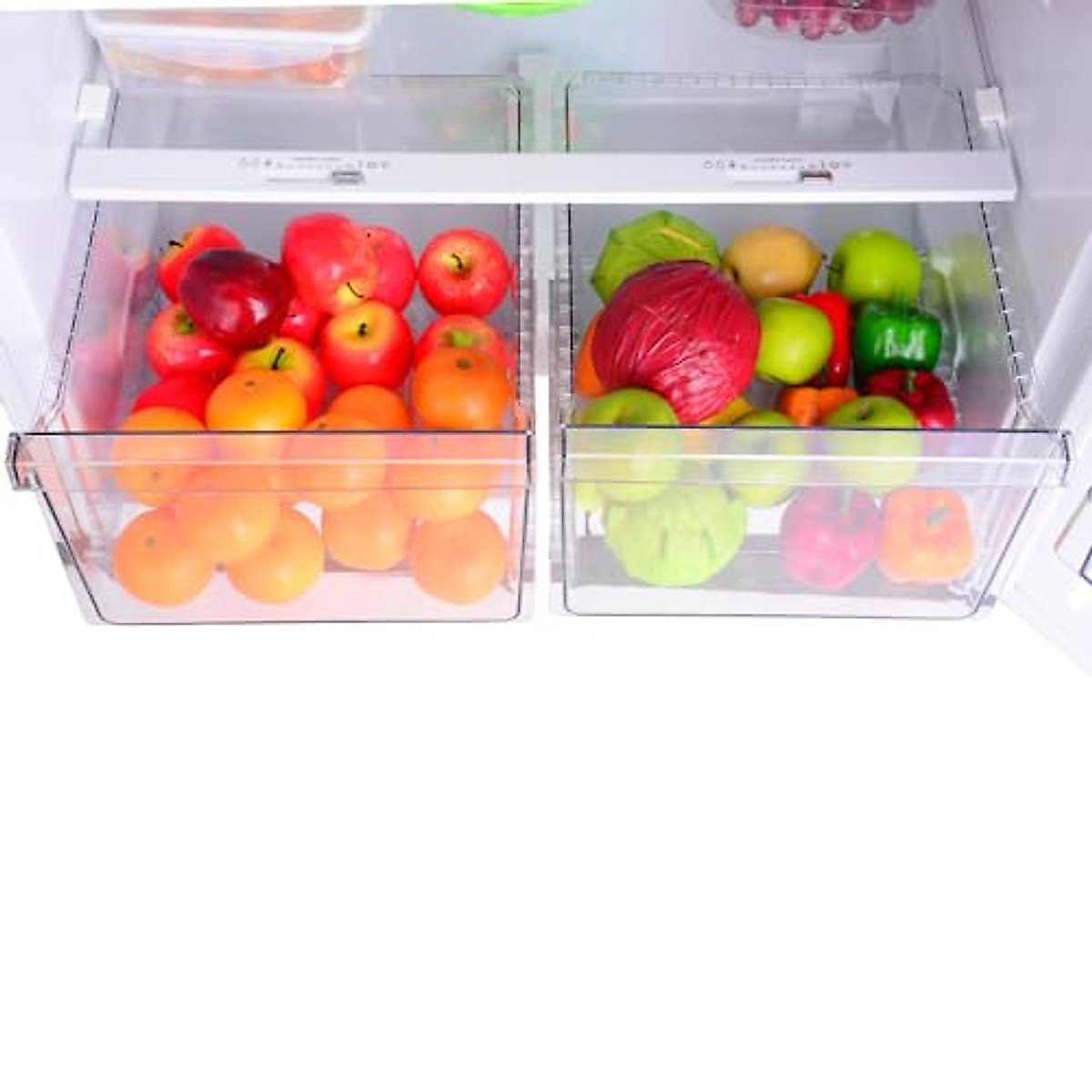 Kenmore 33 in. 20.4 cu. ft Capacity Refrigerator/Freezer with Full-Width Adjustable Glass Shelving, Humidity Control Crispers, Ice Maker, ENERGY STAR Certified, Fingerprint Resistant Stainless Steel