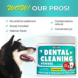 Dental Cleaning Powder ✿ Plaque Off Powder Dog ✿ Dog Teeth Cleaning Powder ✿ Plaque Remover for Teeth Dog ✿ Dog Dental Powder ✿ Dental Powder for Dogs Teeth ✿ Dog Tartar Remover for Teeth ✿ 100 G