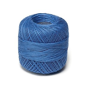 Crochet OMEGA NO.20 [30grs] - 100% Mercerized Cotton Yarn for Fine Crochet - Color 37-Denim Blue 206