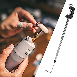 Rotary Tool Hold Hanger Stand Clamp, Telescopic Electric Mill Soft Shaft Bracket Round Grinder Holder Rotatory Grinder Mini Drill Holder Shaft Hanger Stand Rotatory Tool Accessories