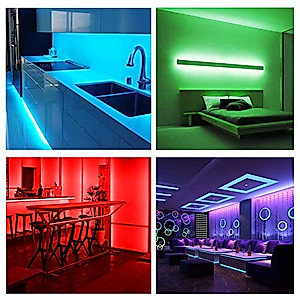 DAYBETTER Led Strip Lights Waterproof, 32.8ft(2 Rolls of 16.4ft) LED Tape Lights Color Changing 300 LEDs Light Strips Kit with 44 Keys Ir Remote Controller and 12v Power Supply for Indoor Outdoor Use