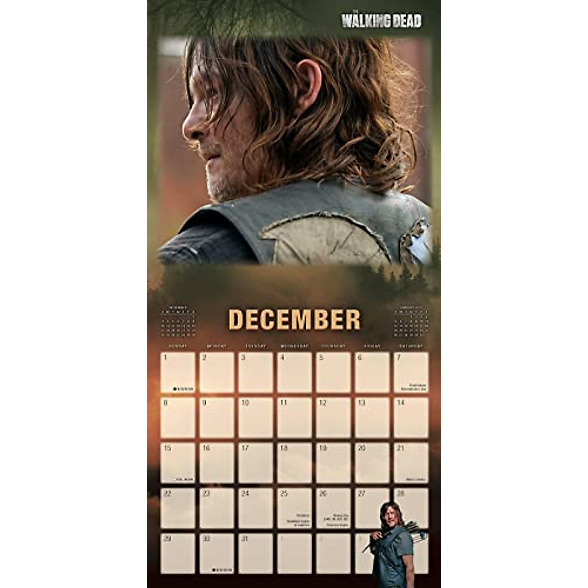 The Walking Dead 2024 26-Month Calendar: Daryl Dixon